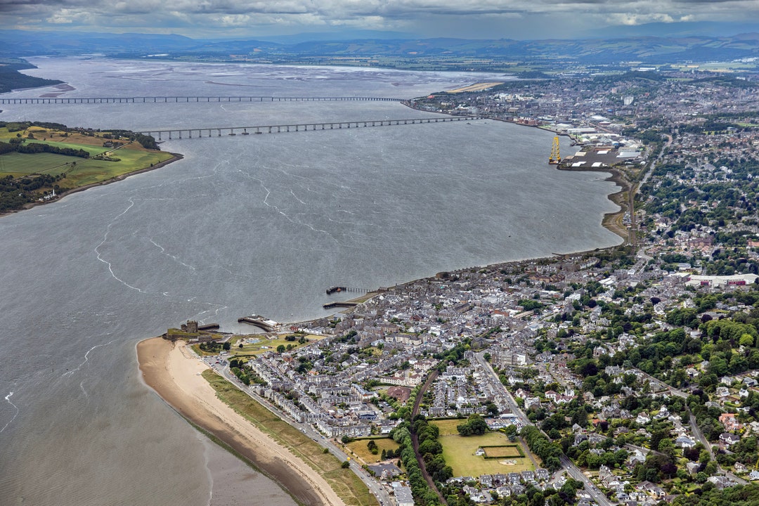Broughty Ferry/dundee Aerial, Scotland - A3, A2 or A1 Scottish Fine Art ...