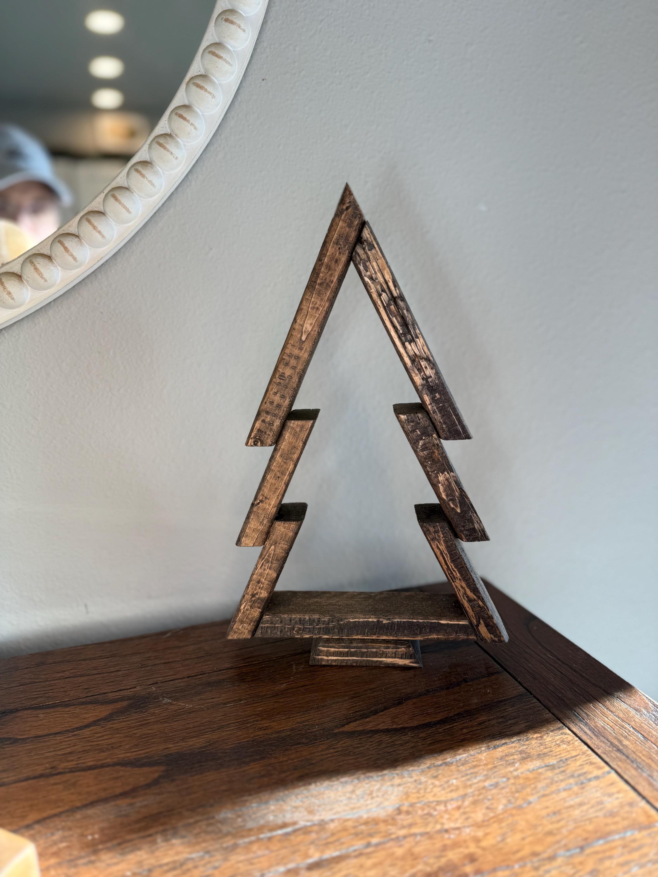 Rustic Wooden Trees, Wooden Christmas Trees, Wooden Light up Trees ...