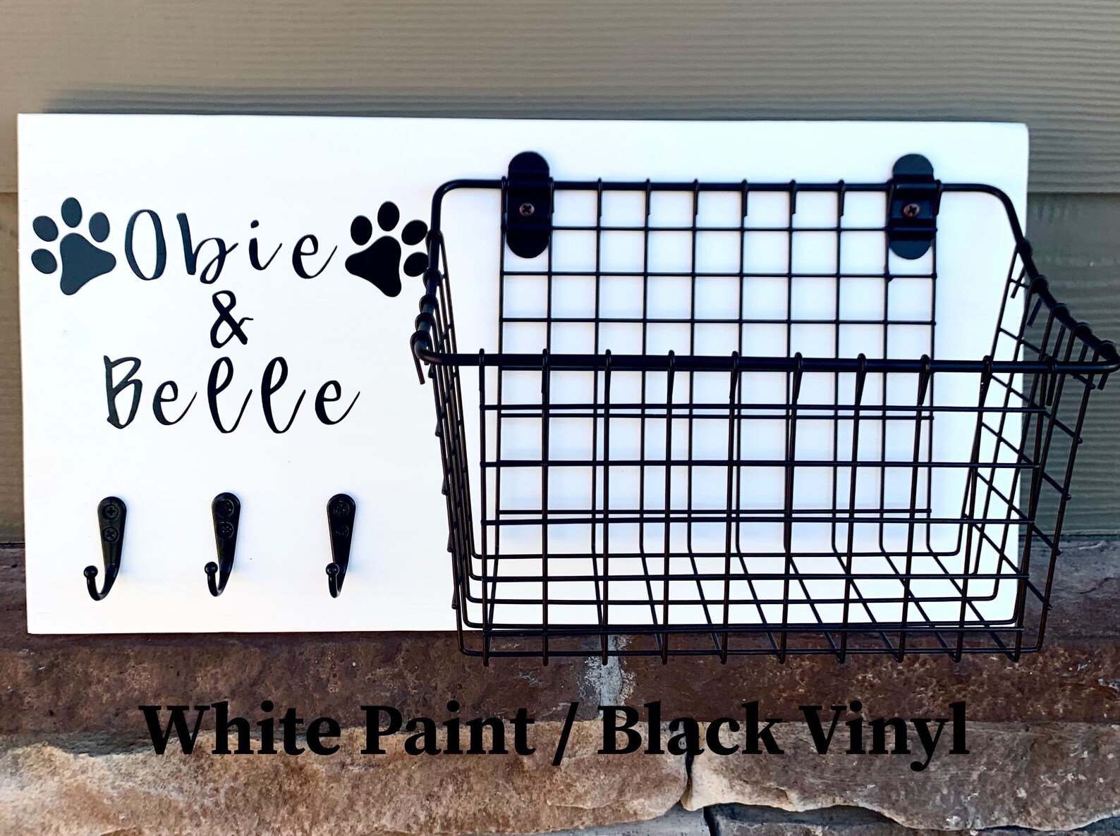 Personalized Wooden Dog Leash Holder Sign for Pet Parents - Etsy