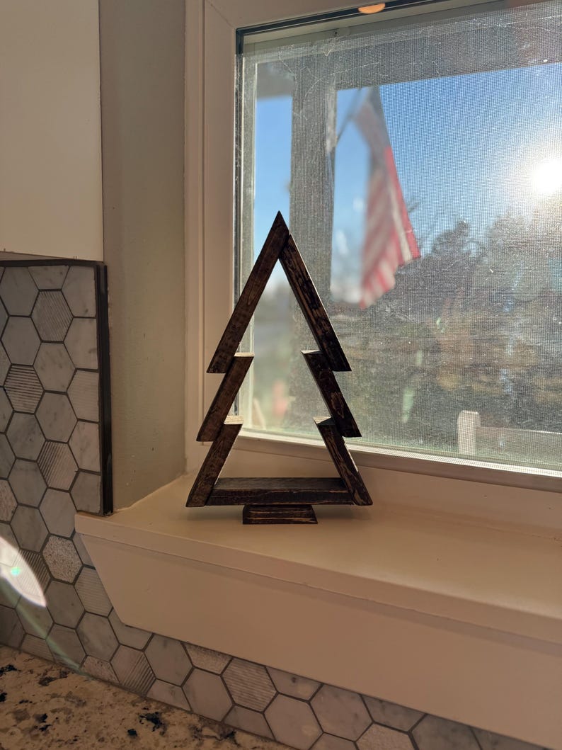 Rustic Wooden Trees, Wooden Christmas Trees, Wooden Light up Trees ...