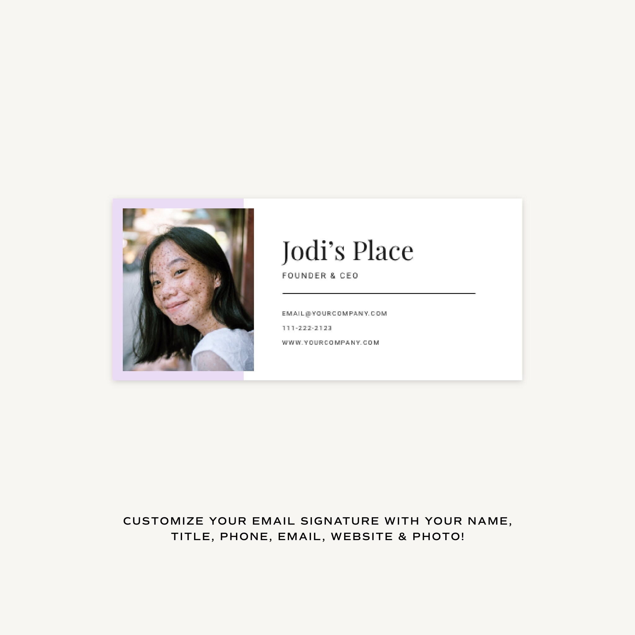 Jodi Email Signature Template Collection Adobe XD Gmail Email Signature ...