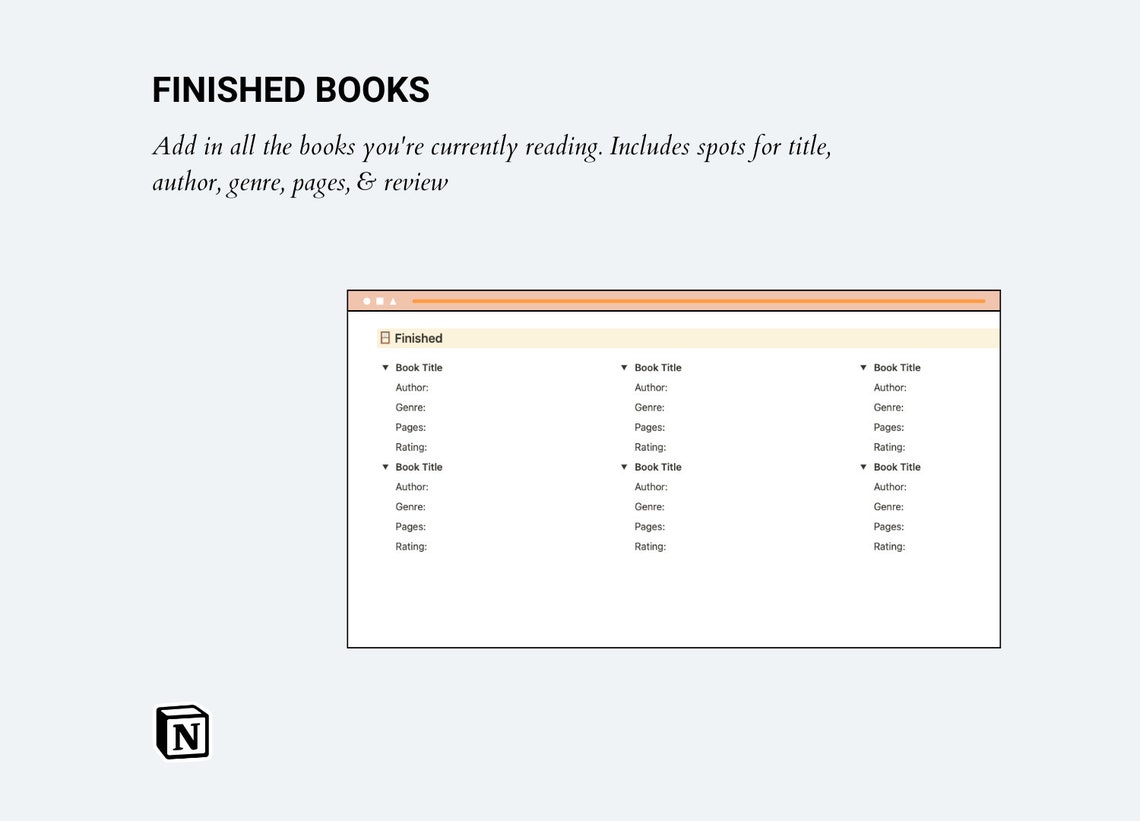 Reading List Notion Template Notion Organization for Book Lovers ...