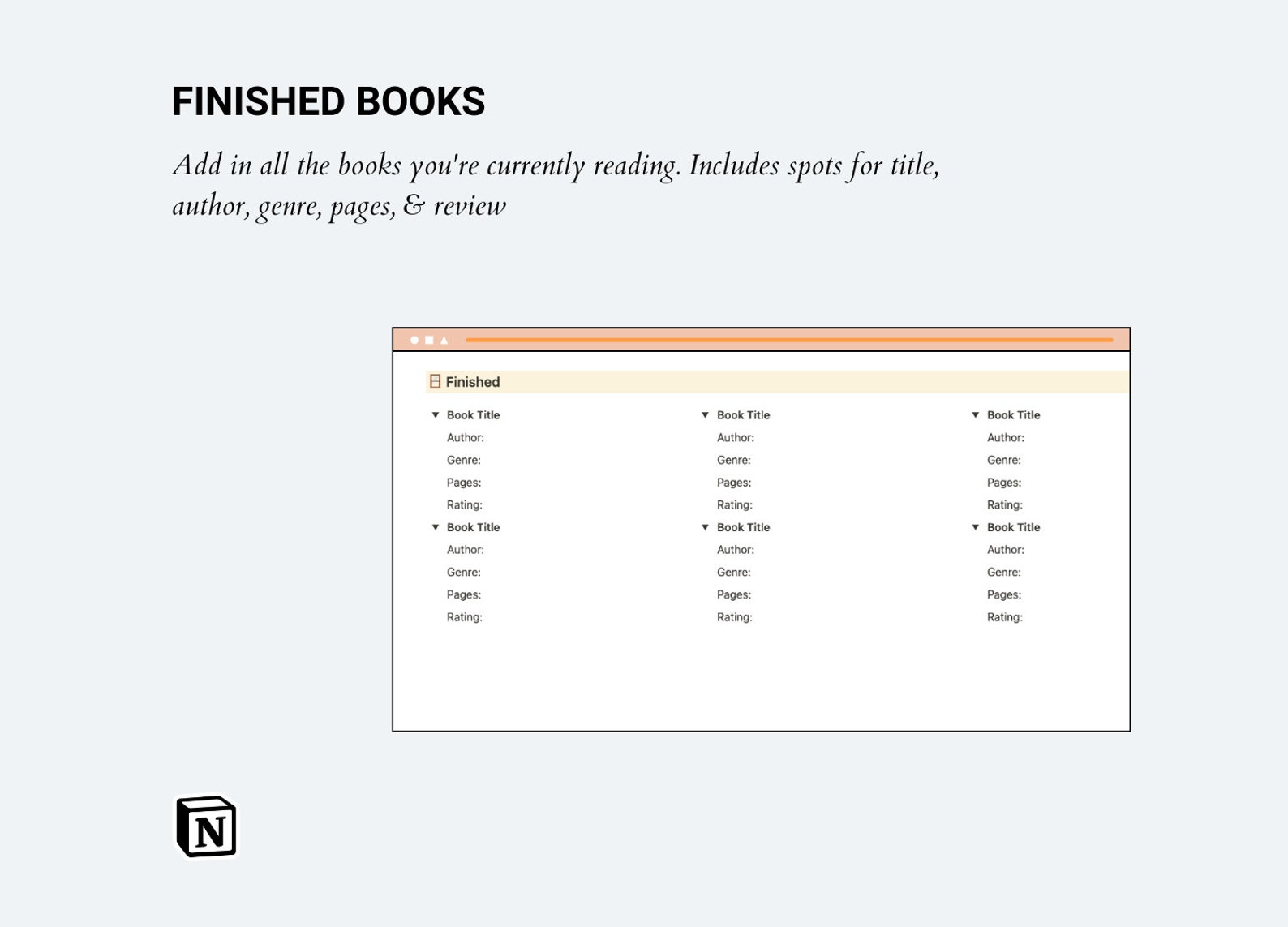 Reading List Notion Template Notion Organization for Book Lovers ...