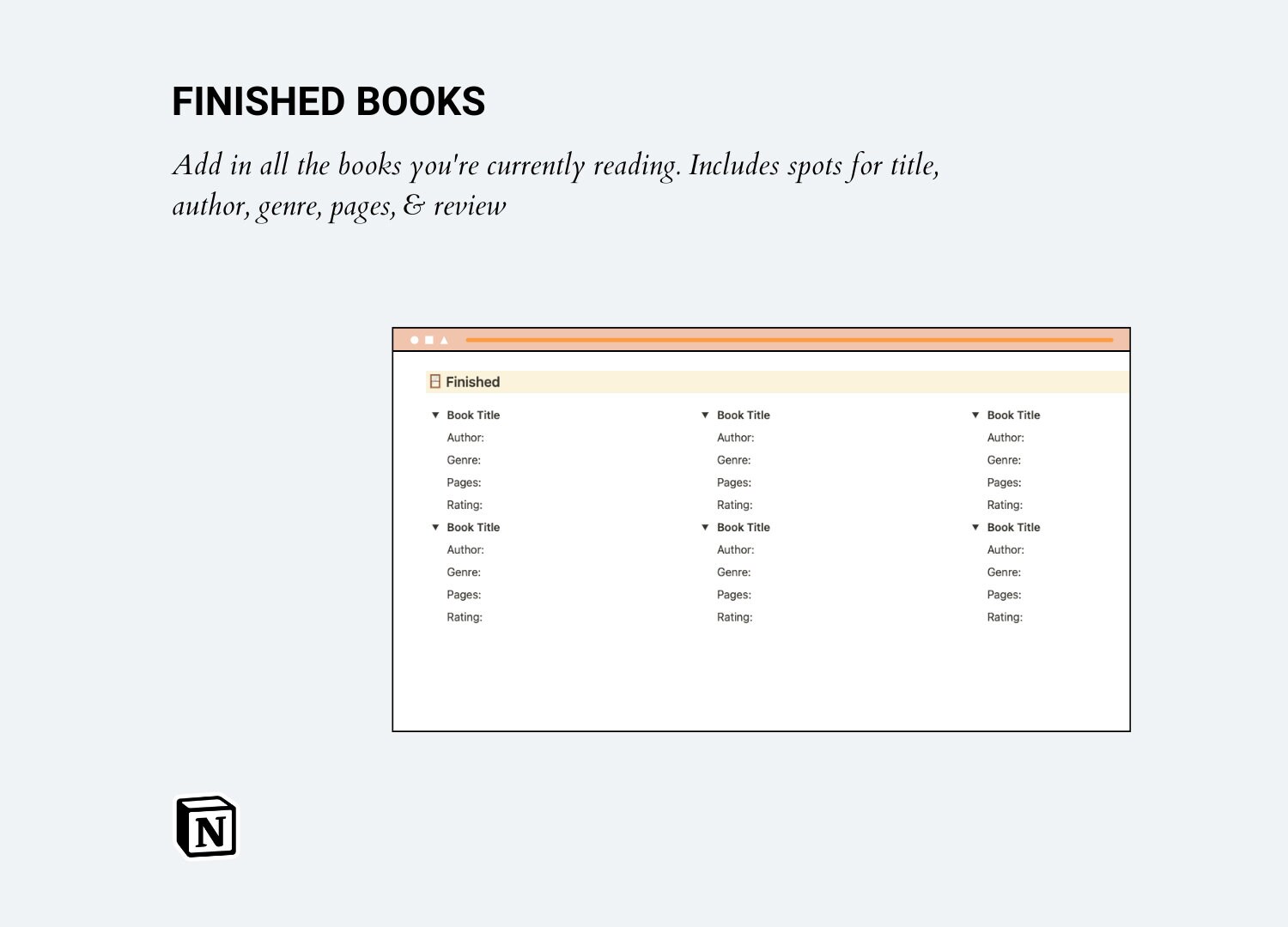 Reading List Notion Template | Notion | Organization | for Book Lovers ...