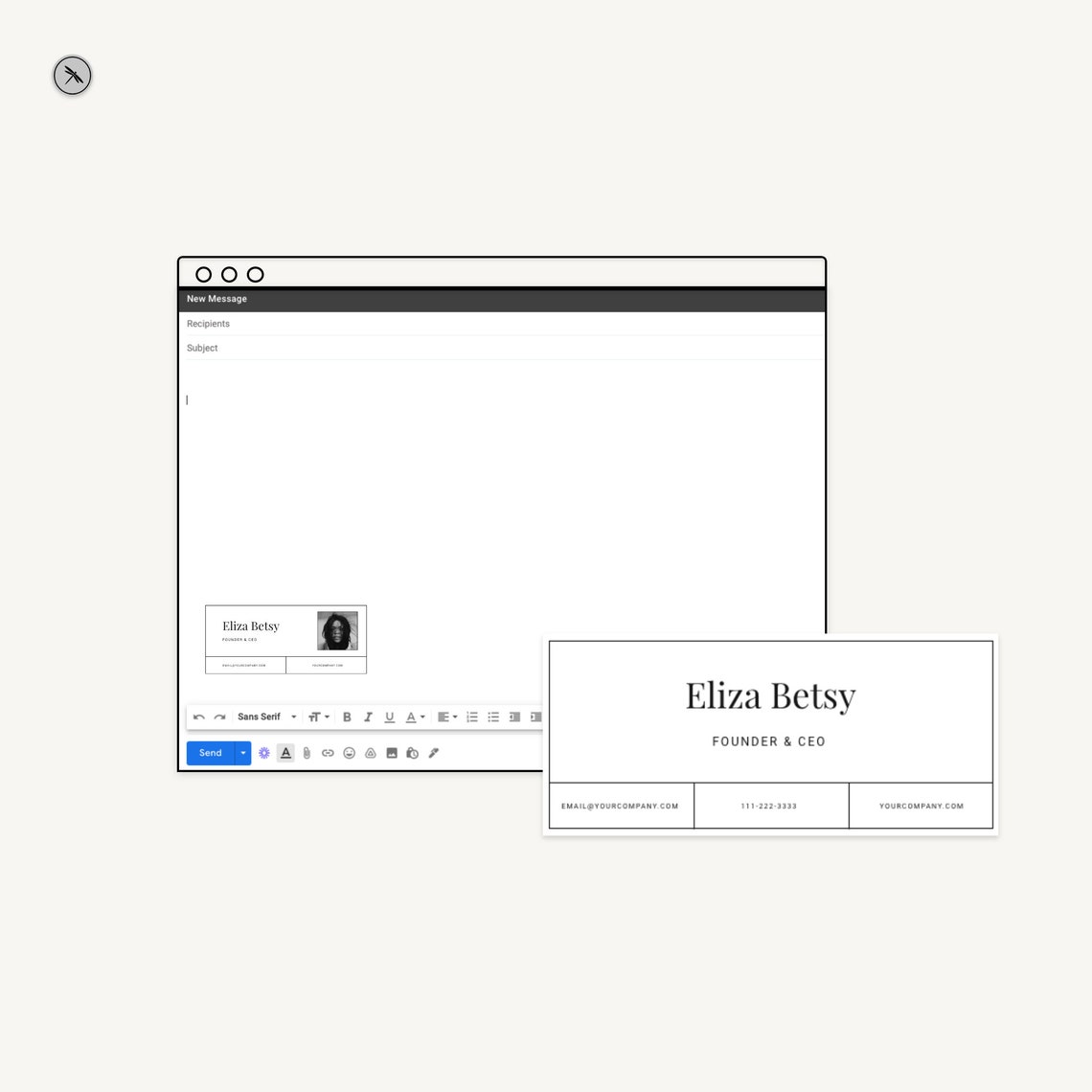 Eliza Email Signature Template Collection | Adobe XD | Gmail Email ...