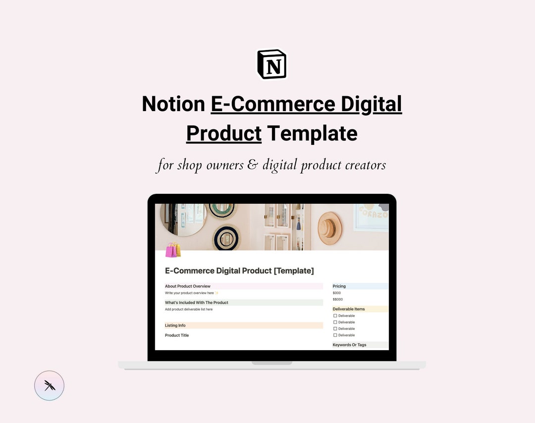 E-commerce Digital Product Notion Template | Notion | Organization ...