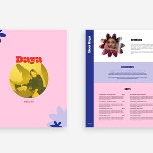 DAYA Media Kit Template | Adobe XD | PDF | Print Design Template ...