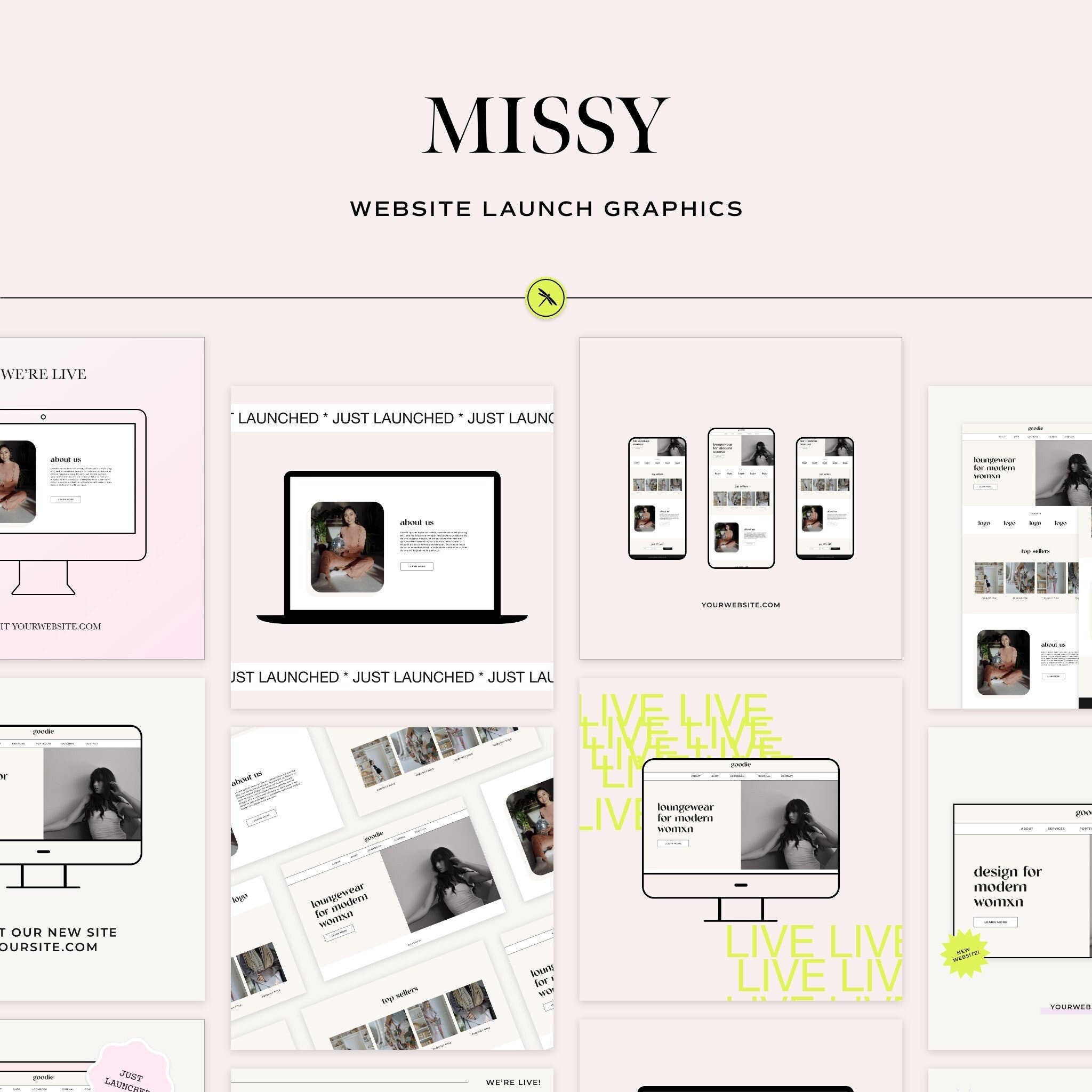 Missy - Website Launch Graphics - Etsy