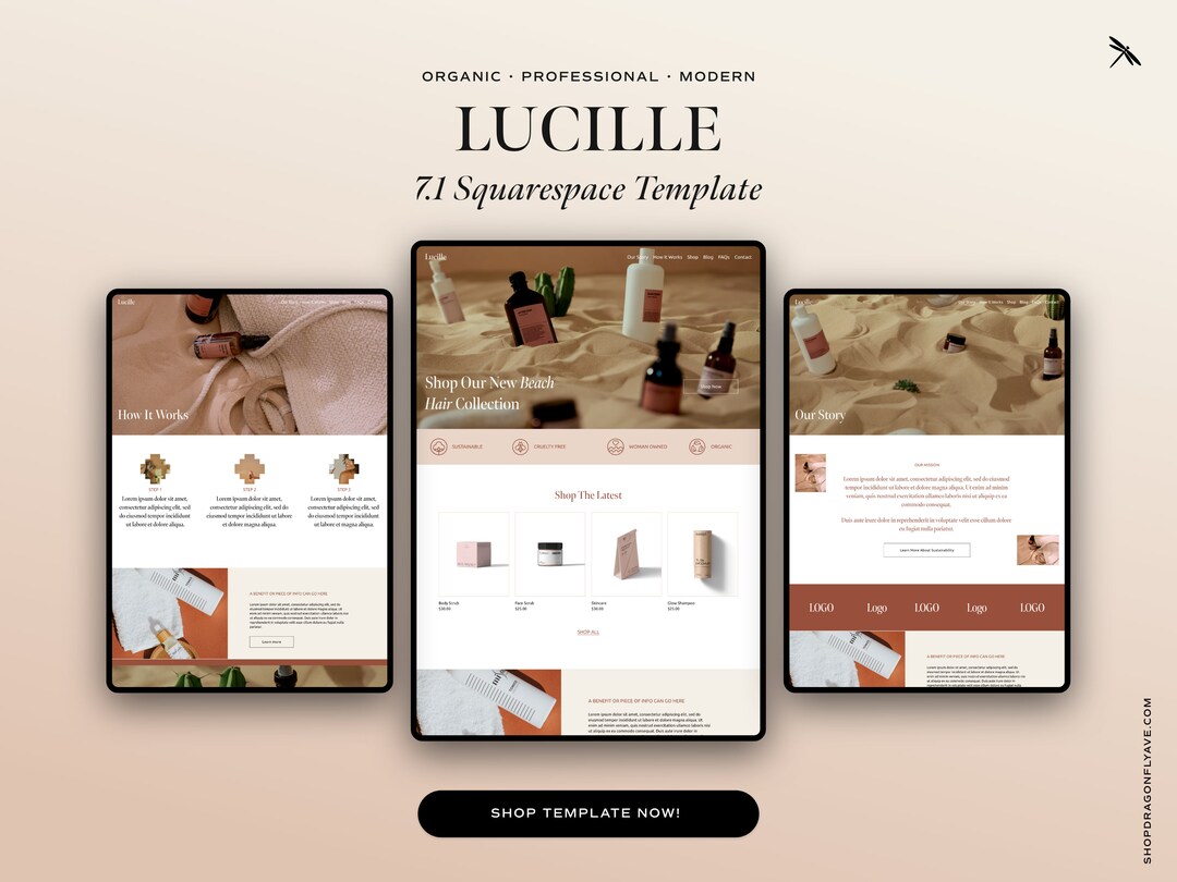 E-commerce Squarespace Template, Online Shop Website Template ...