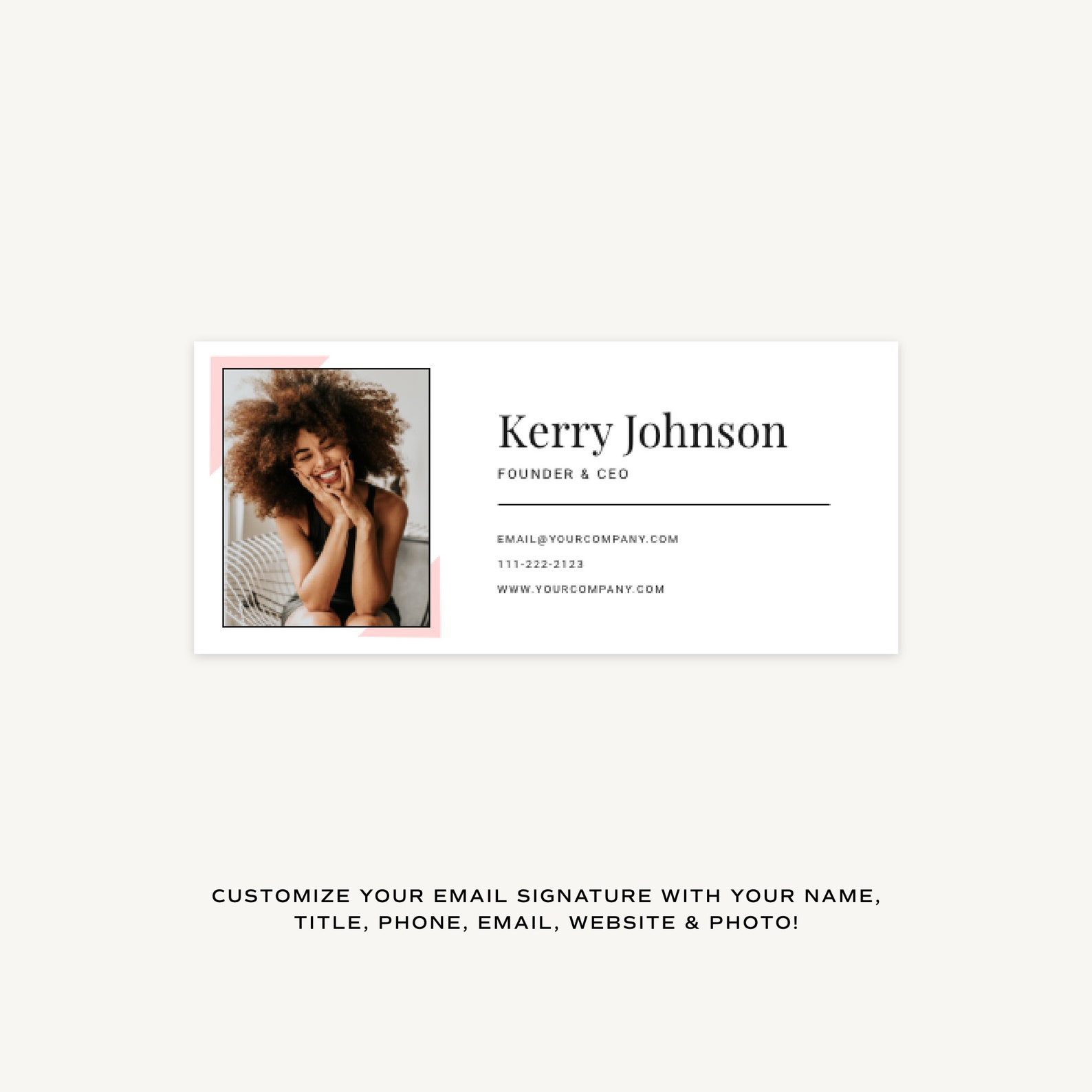 Kerry Email Signature Template Collection Adobe XD Gmail Email ...