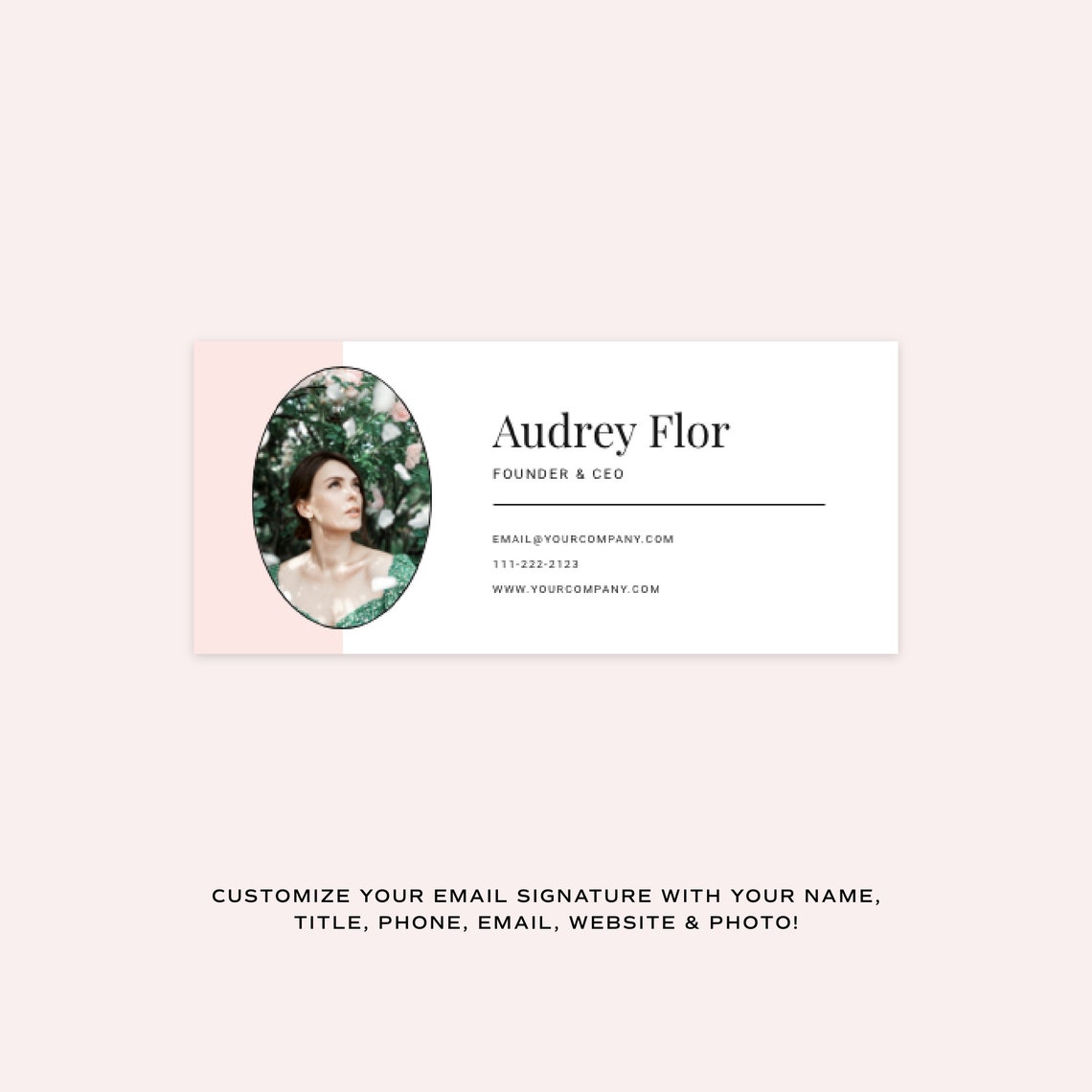 Audrey Email Signature Template Collection | Adobe XD | Gmail Email ...