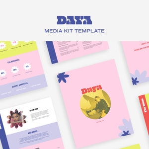 DAYA Media Kit Template | Adobe XD | PDF | Print Design Template ...