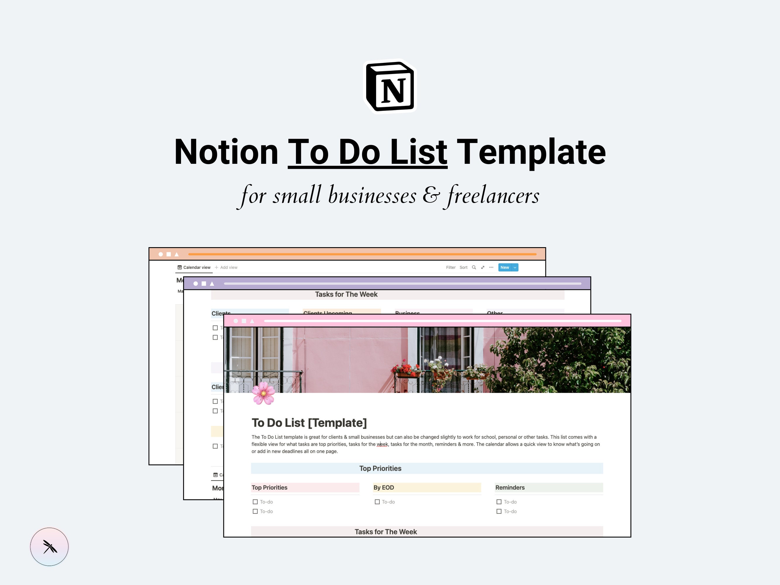 To Do List Notion Template | Notion | Organization | for Small ...