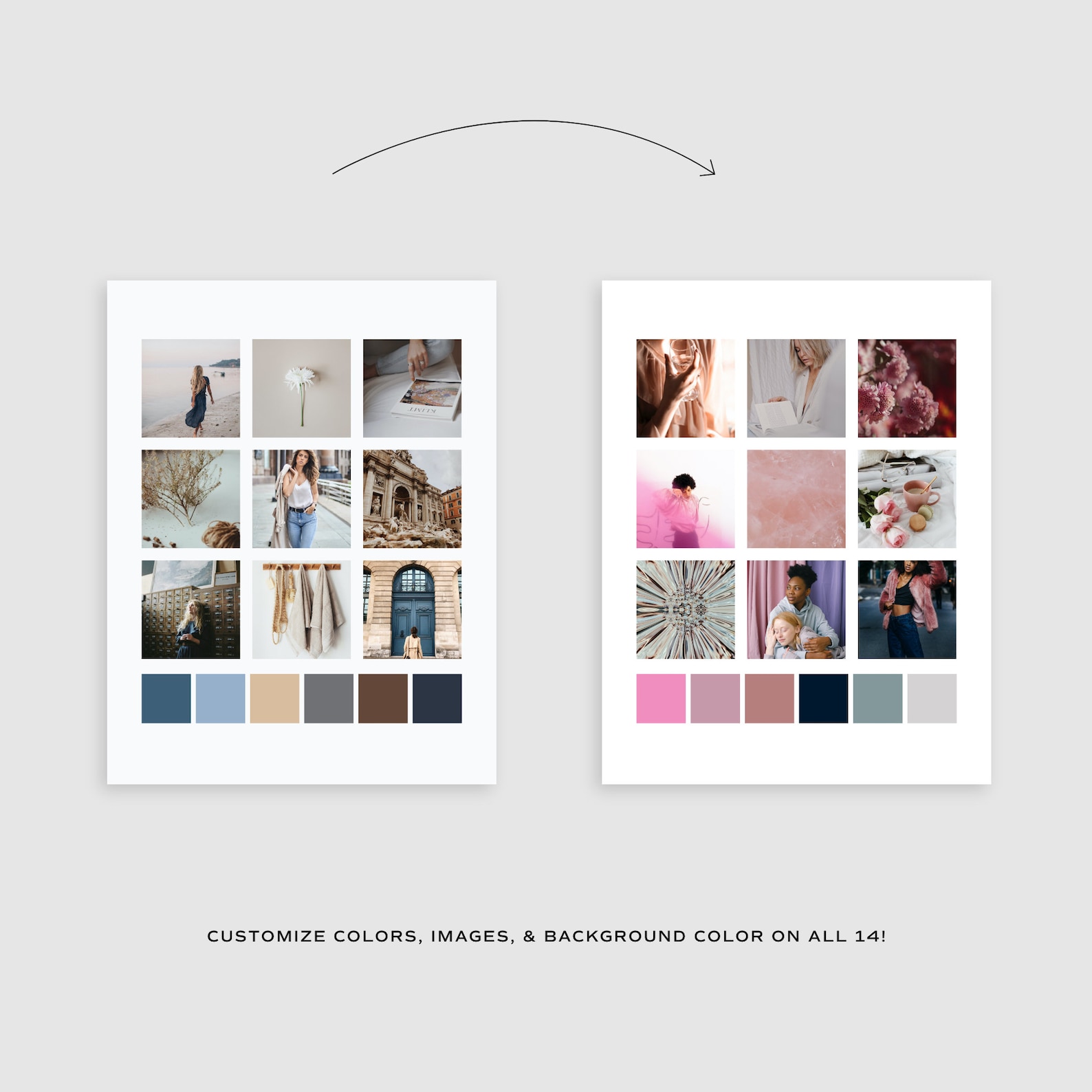 Florence - Classic Mood Board Templates - Etsy