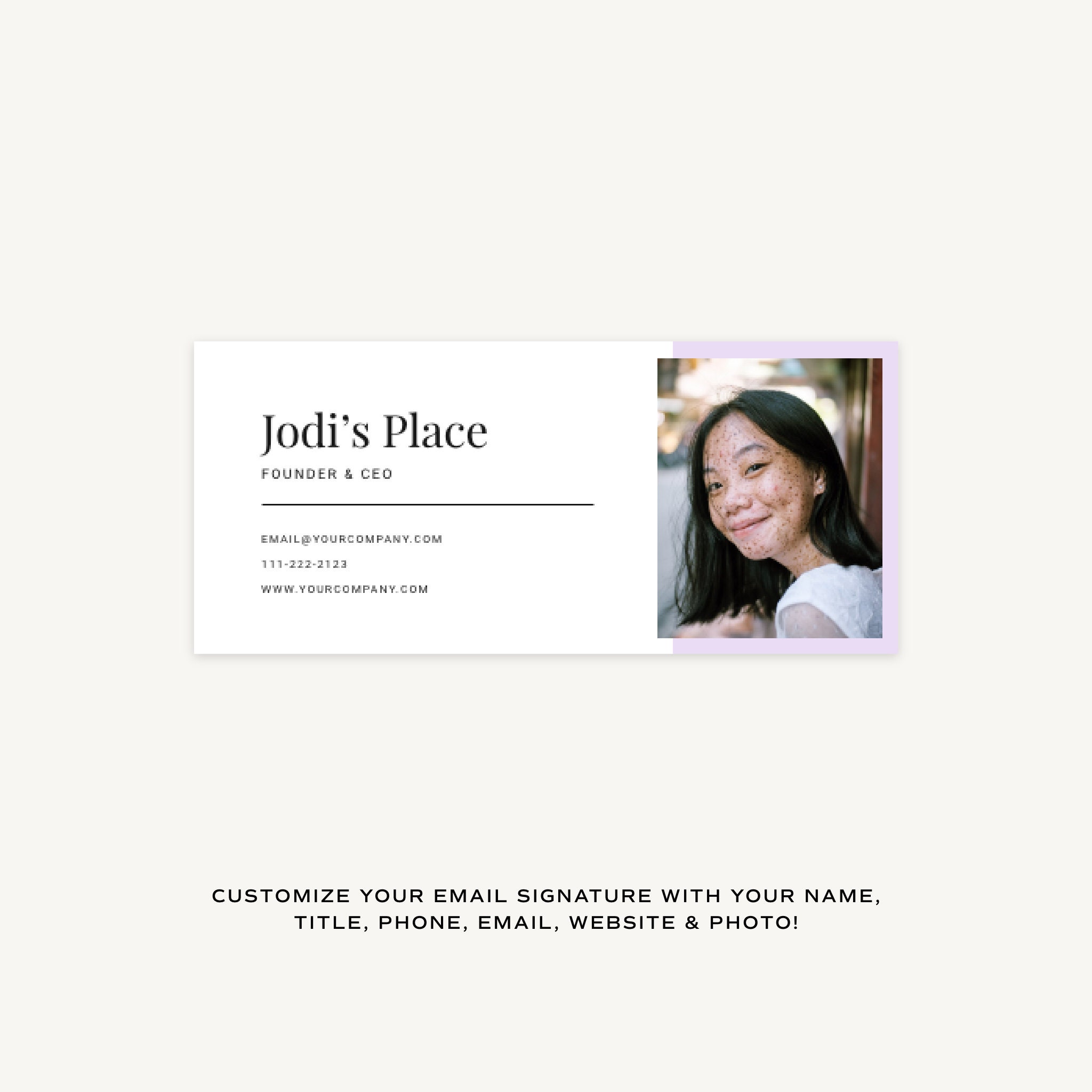 Jodi Email Signature Template Collection Adobe XD Gmail Email Signature ...