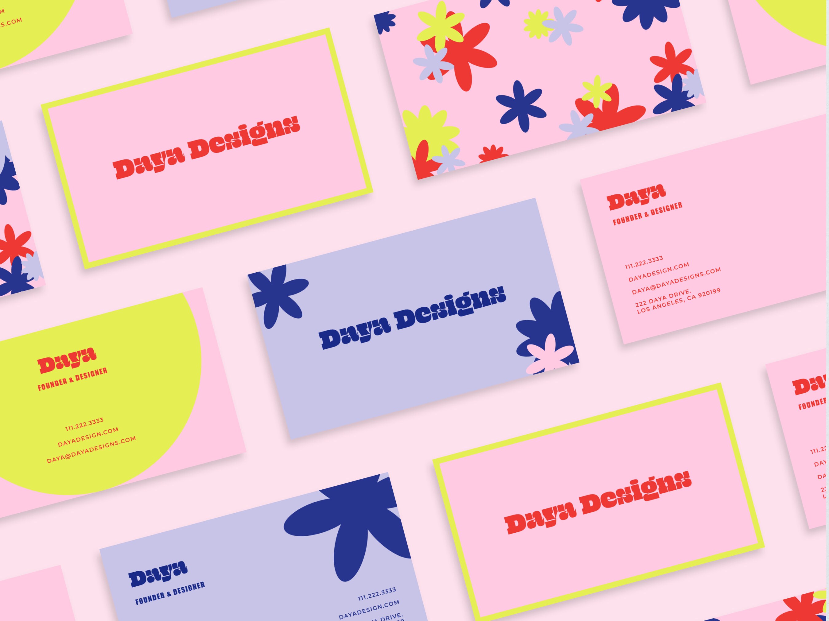 DAYA Business Card Template | Adobe XD | Business Card | Print Design ...