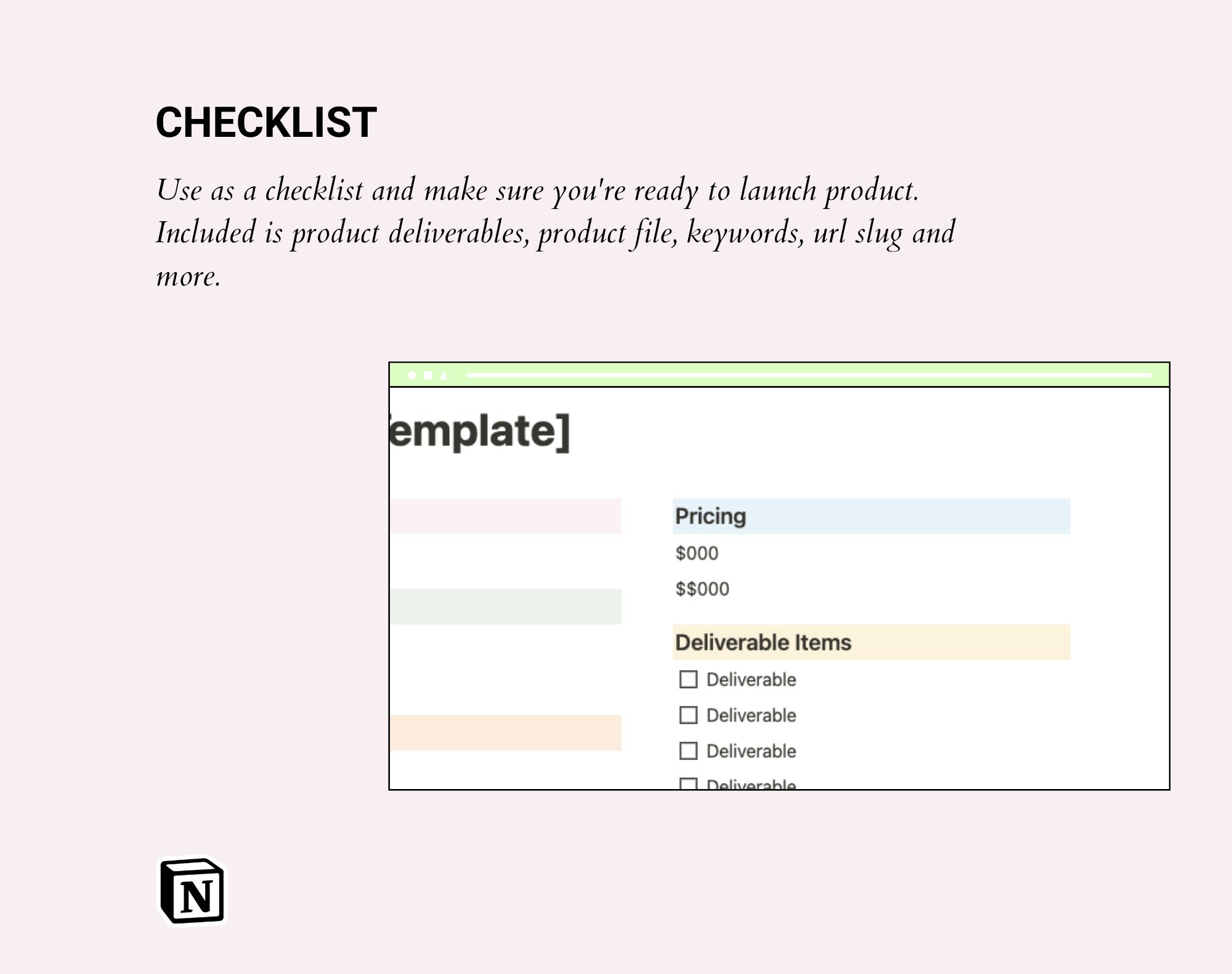 E-commerce Digital Product Notion Template | Notion | Organization ...