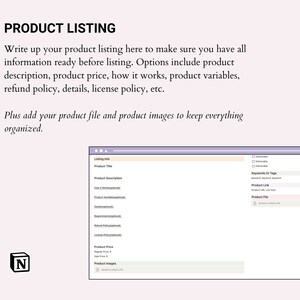 E-commerce Digital Product Notion Template | Notion | Organization ...