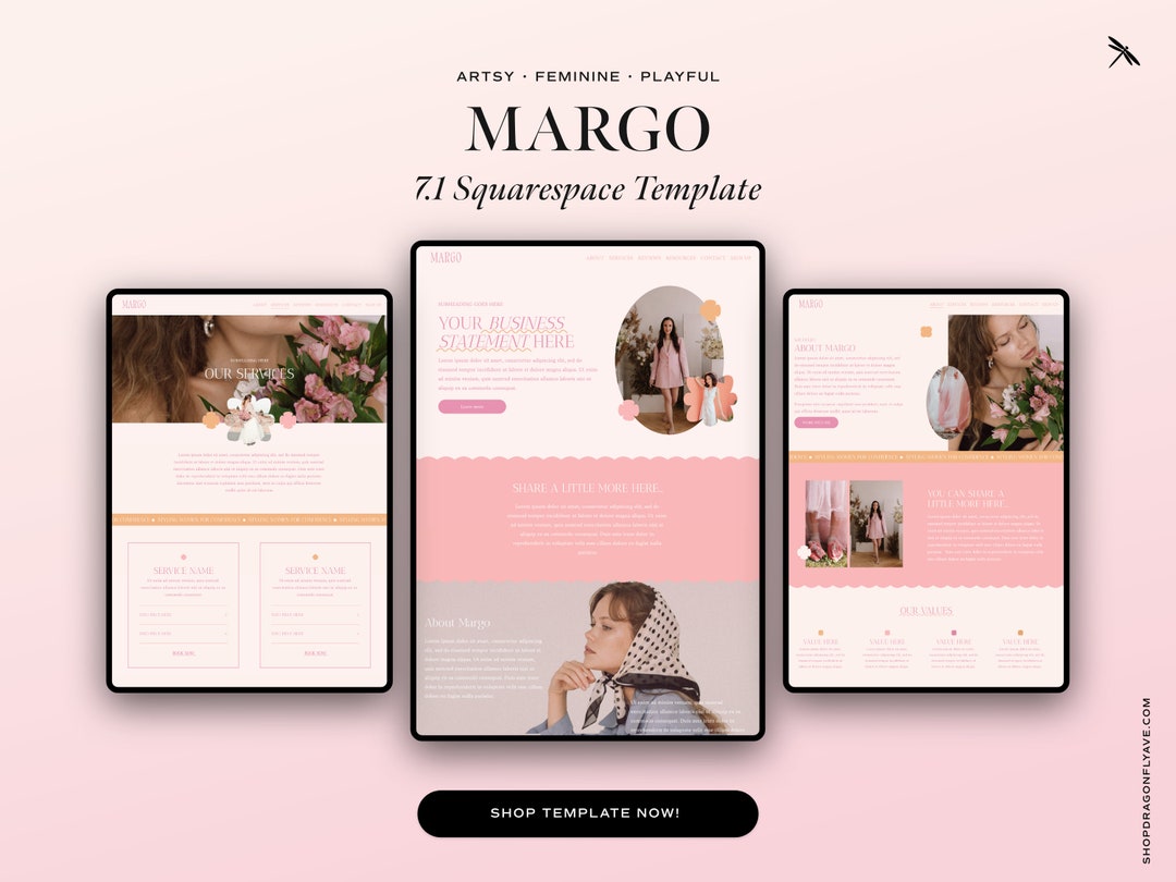 Margo Squarespace Template Service Provider, Coach & Creative Website ...