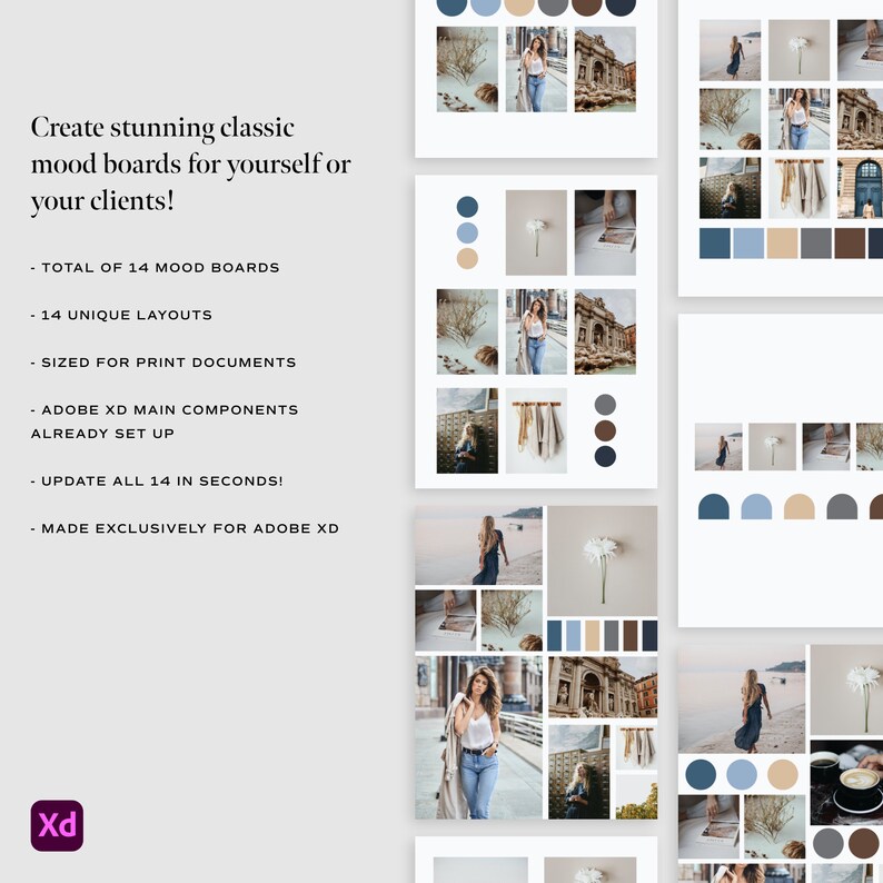 Florence - Classic Mood Board Templates - Etsy