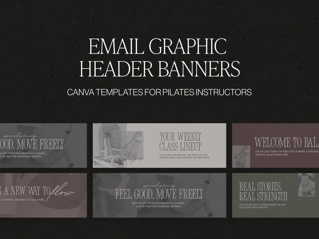 Balance Email Header Templates – Canva Editable Email Header Graphics ...