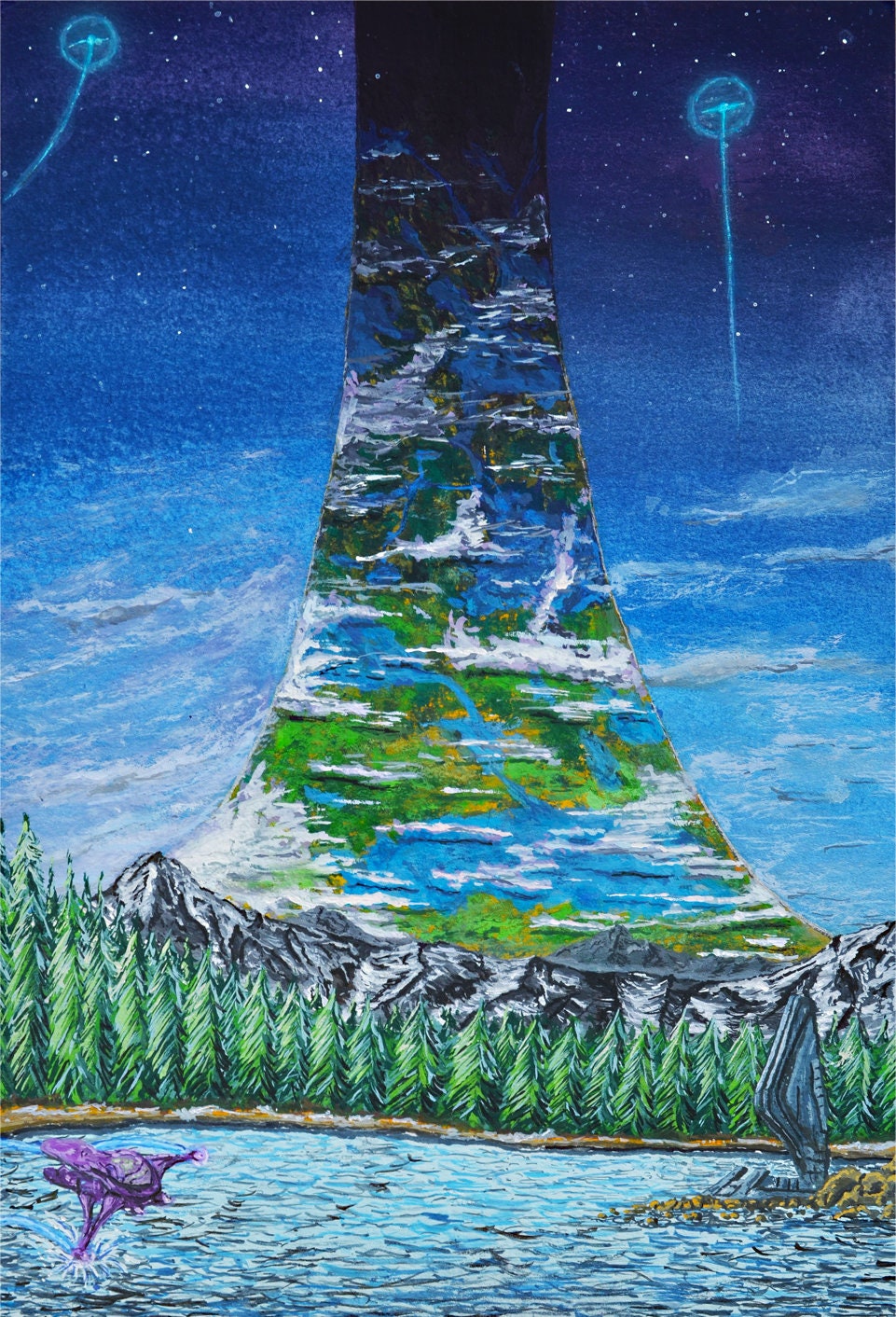 Halo Array Halo Fanart, Art Print - Etsy