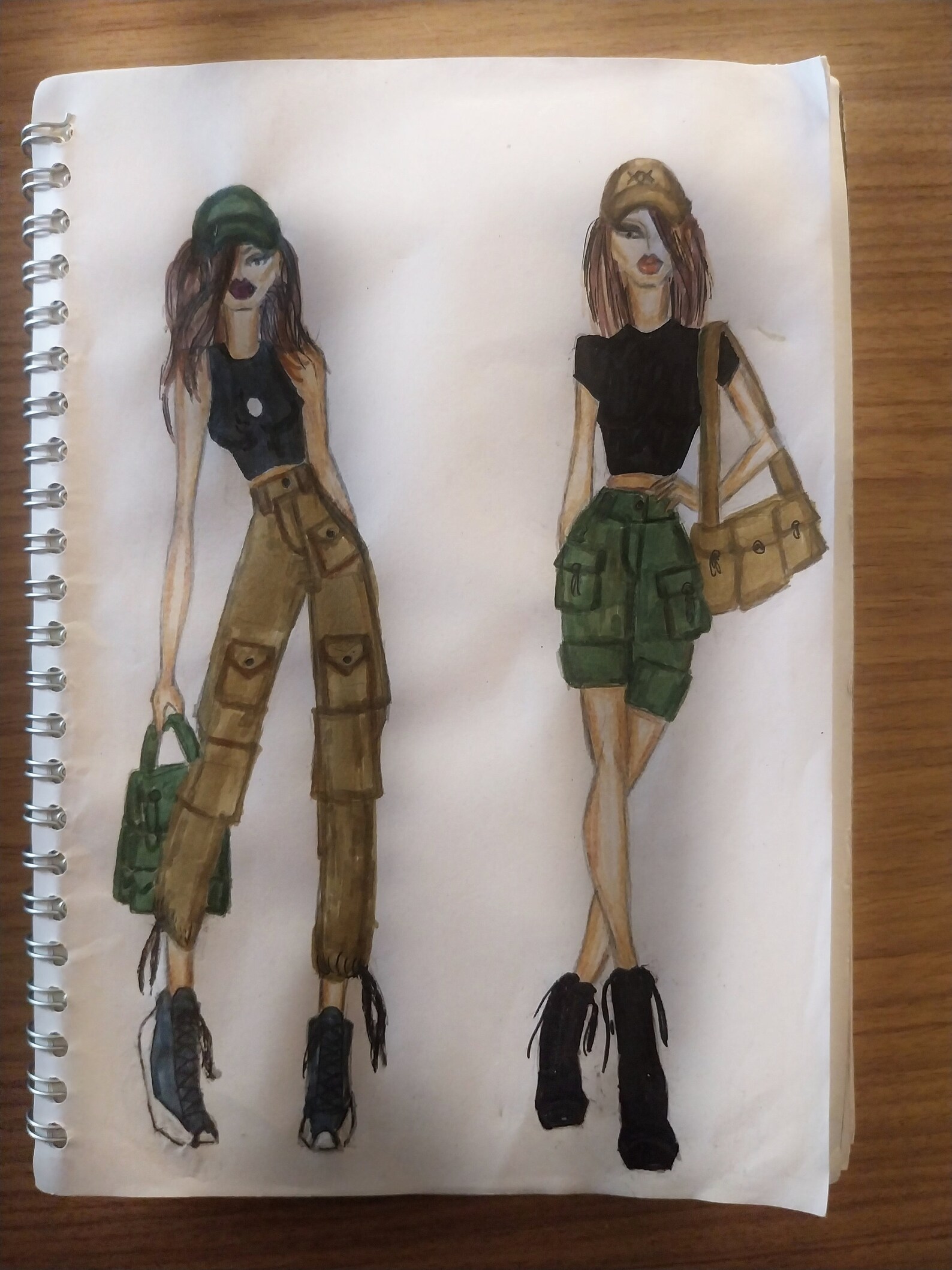 Fashion Sketch# Fashion Illustration# Fashionable# Handdrawn ...
