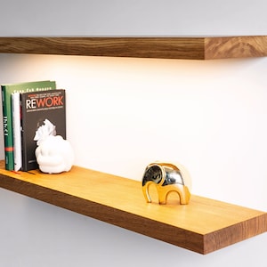 Custom Walnut Floating Shelves, Floating Book Shelves, Floating Shelves ...