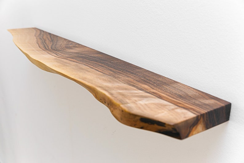 Walnut Floating Shelves Custom Wood Shelves Rustic Shelves - Etsy