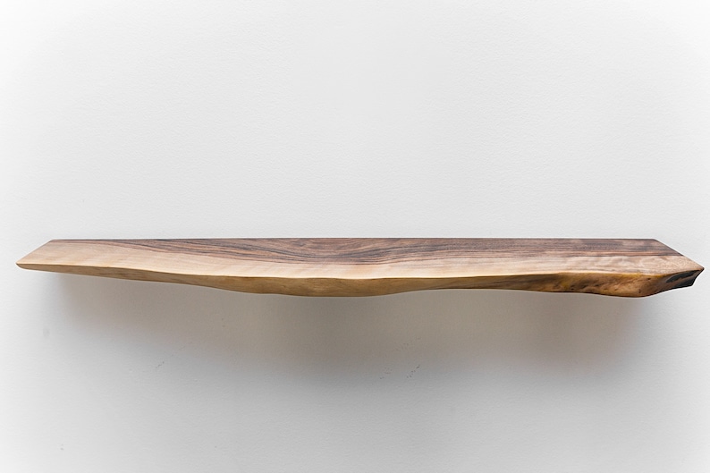 Walnut Floating Shelves Custom Wood Shelves Rustic Shelves - Etsy
