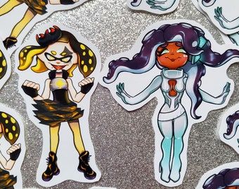 Splatoon Spir3 of Ord3r Dedf1sh Pearl Marina off the Hook Black Nickel ...