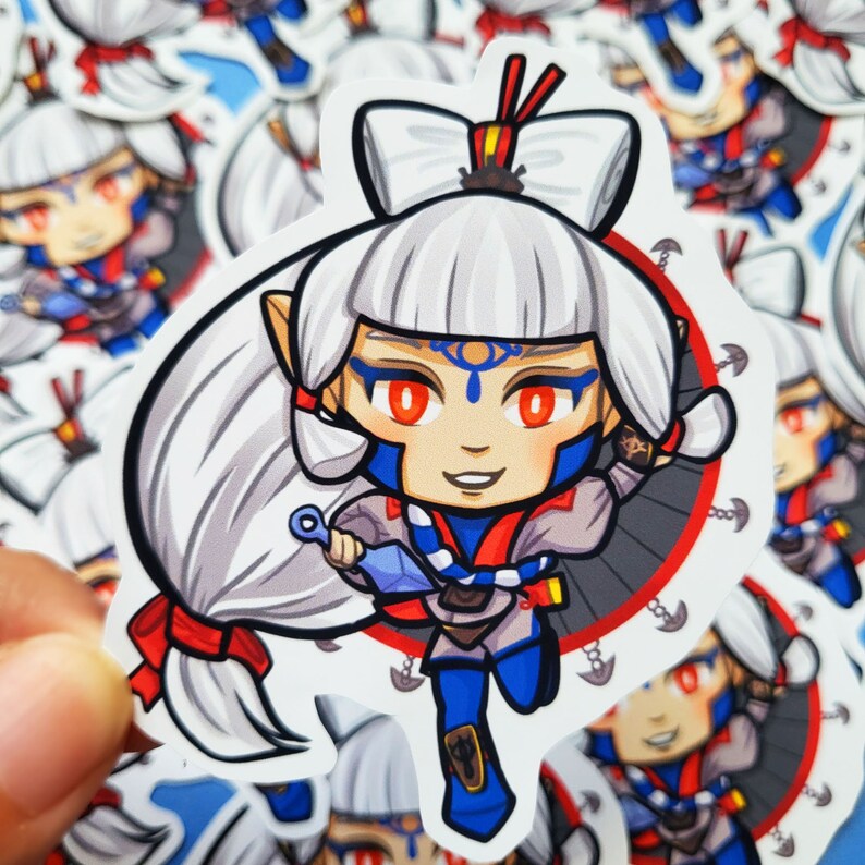 Chibi Impa Vinyl Sticker Legend of Zelda Age of Calamity - Etsy