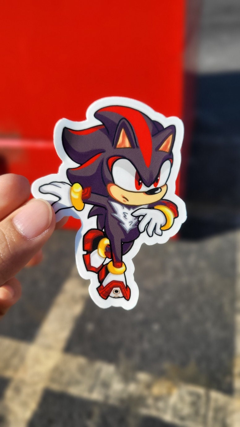 Shadow the Hedgehog Vinyl Sticker - Etsy