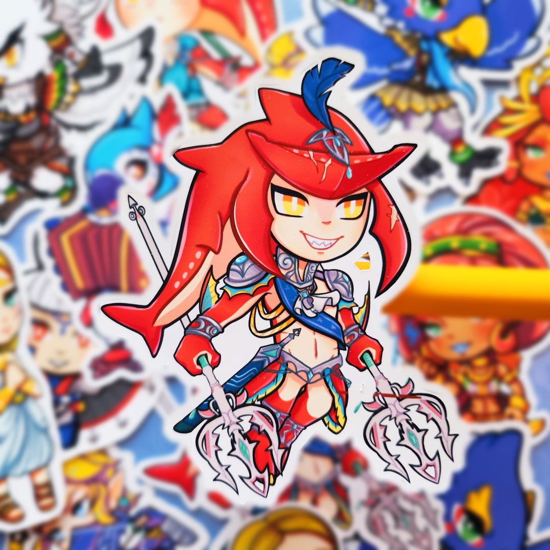 Chibi Sidon Vinyl Sticker | Legend of Zelda Breath of the Wild Age of ...