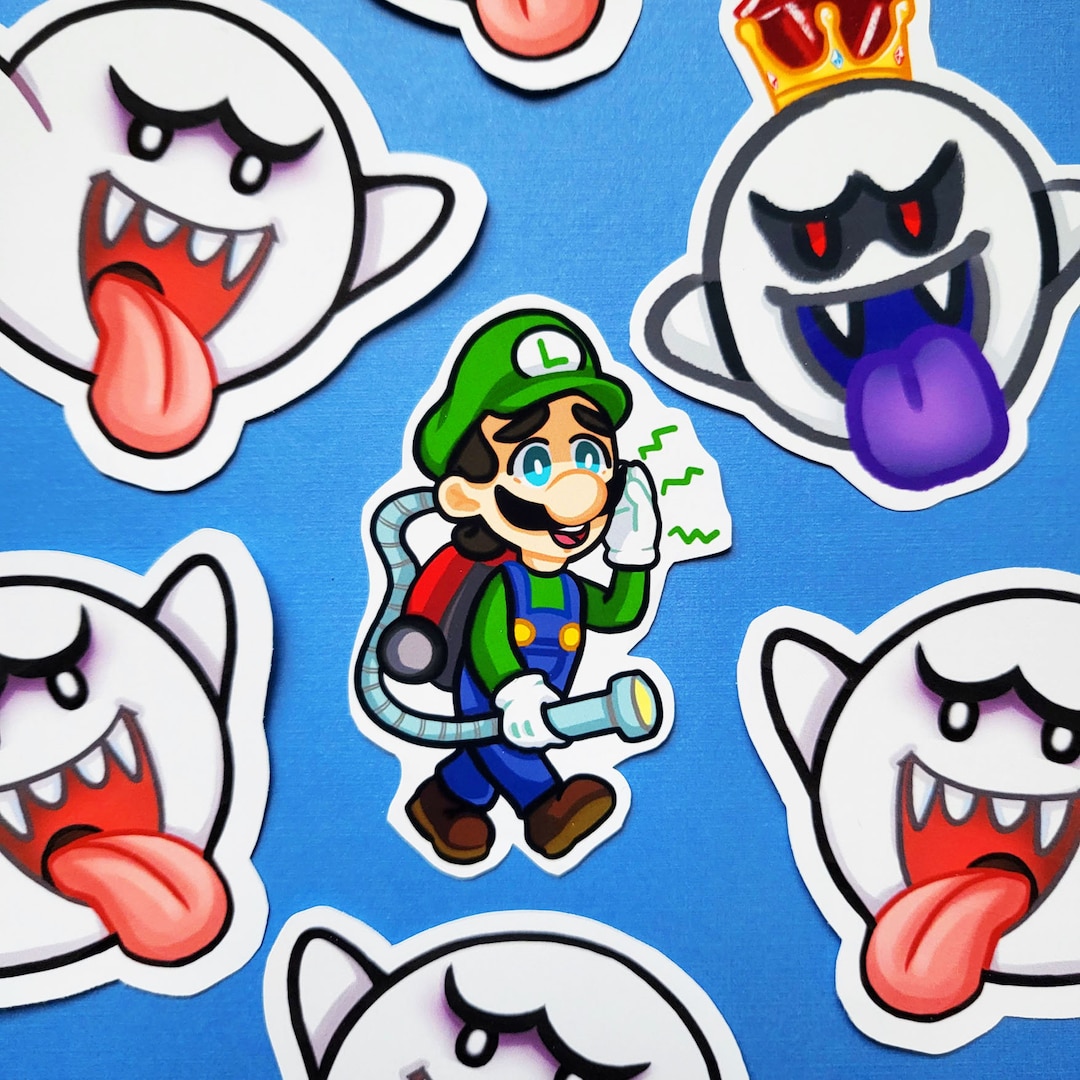 Mansion Stickers | Luigi Boo King Boo - Etsy