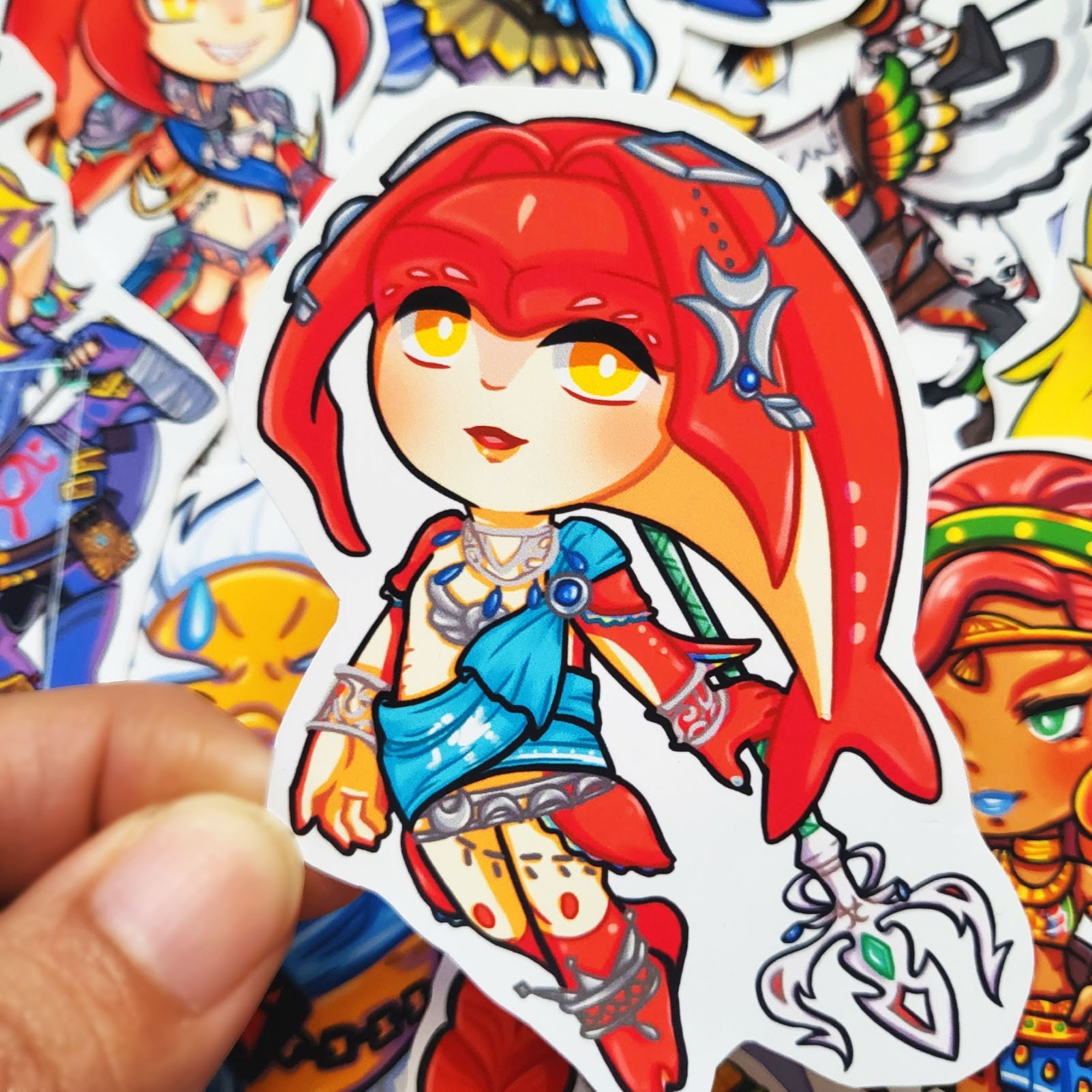 Chibi Mipha Vinyl Sticker Legend of Zelda Breath of the Wild - Etsy UK