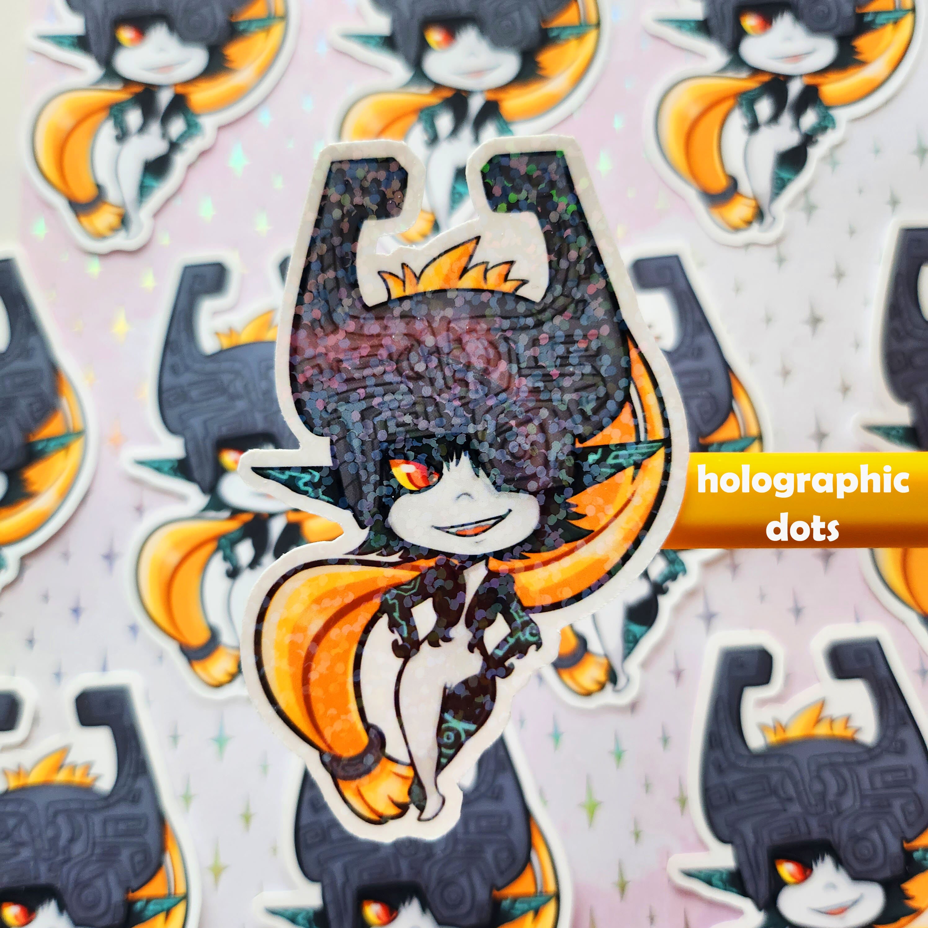 Chibi Midna Holographic or Matte Vinyl Sticker Legend of - Etsy