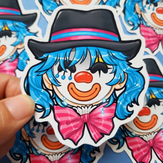 Hatsune Miku Vinyl Sticker Karakuri Pierrot Clockwork Clown Etsy