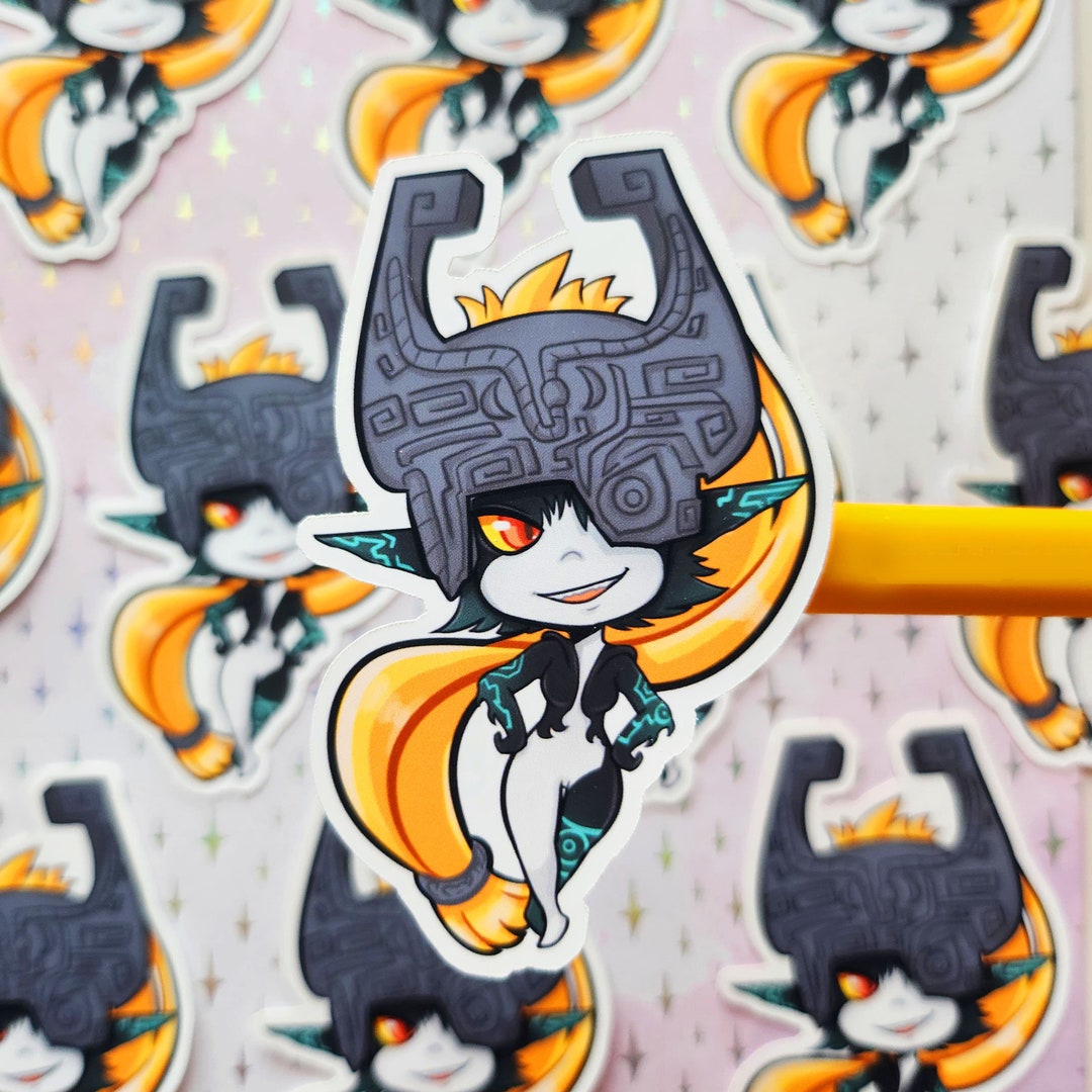 Chibi Midna Holographic or Matte Vinyl Sticker | Legend of Zelda ...