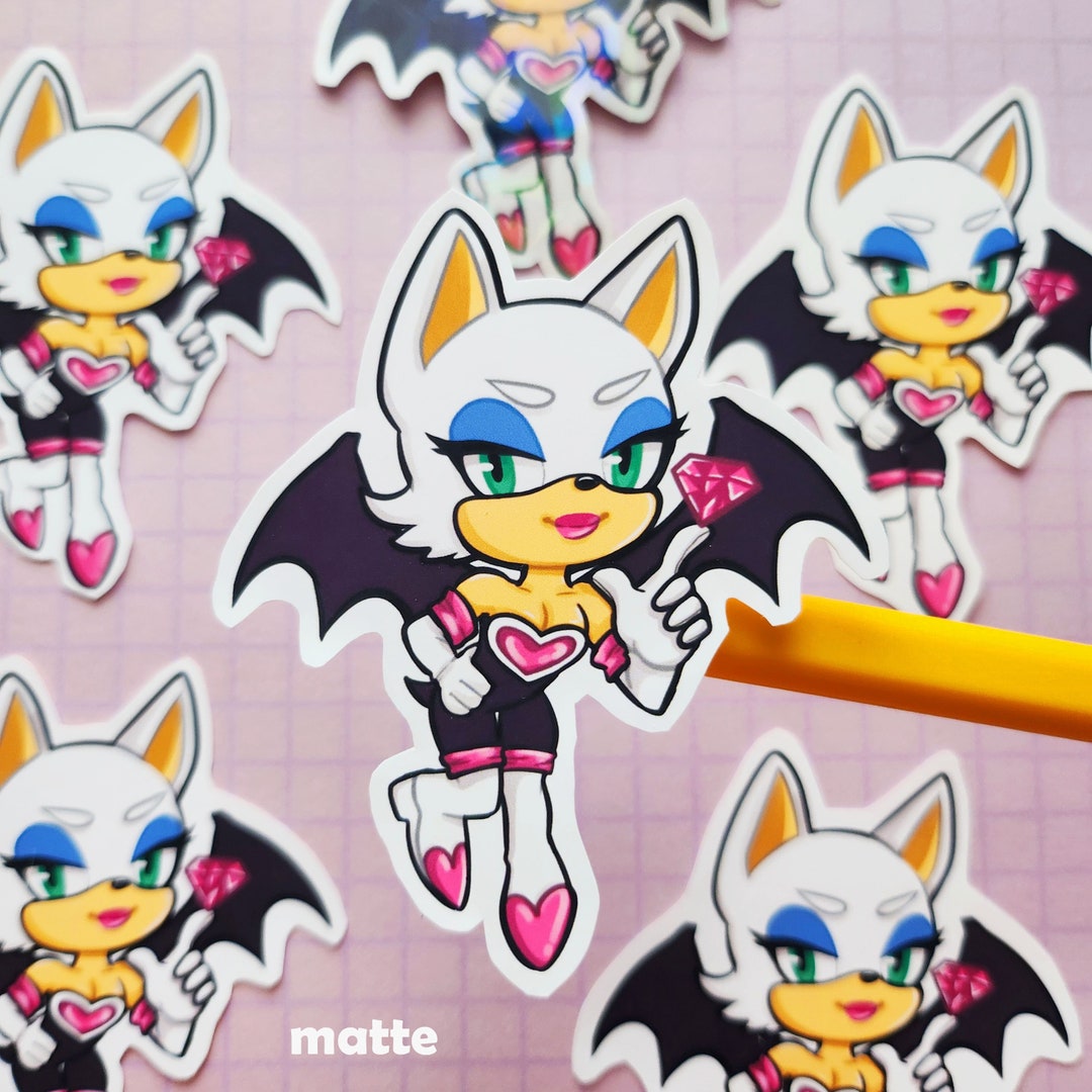 Rouge the Bat Vinyl Sticker | Sonic Adventure 2 - Etsy