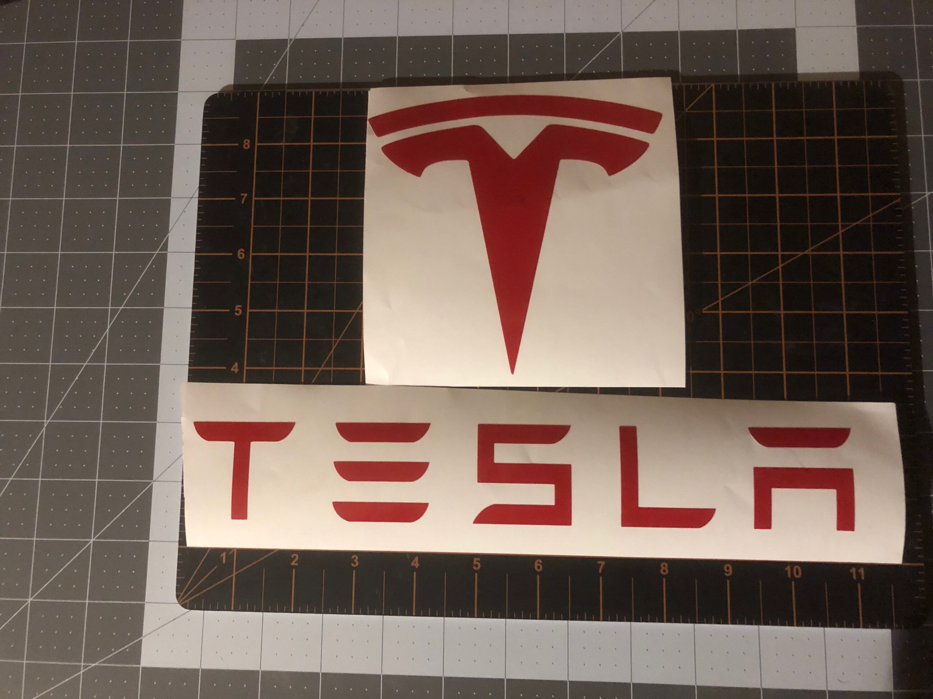 Tesla word logo | Etsy