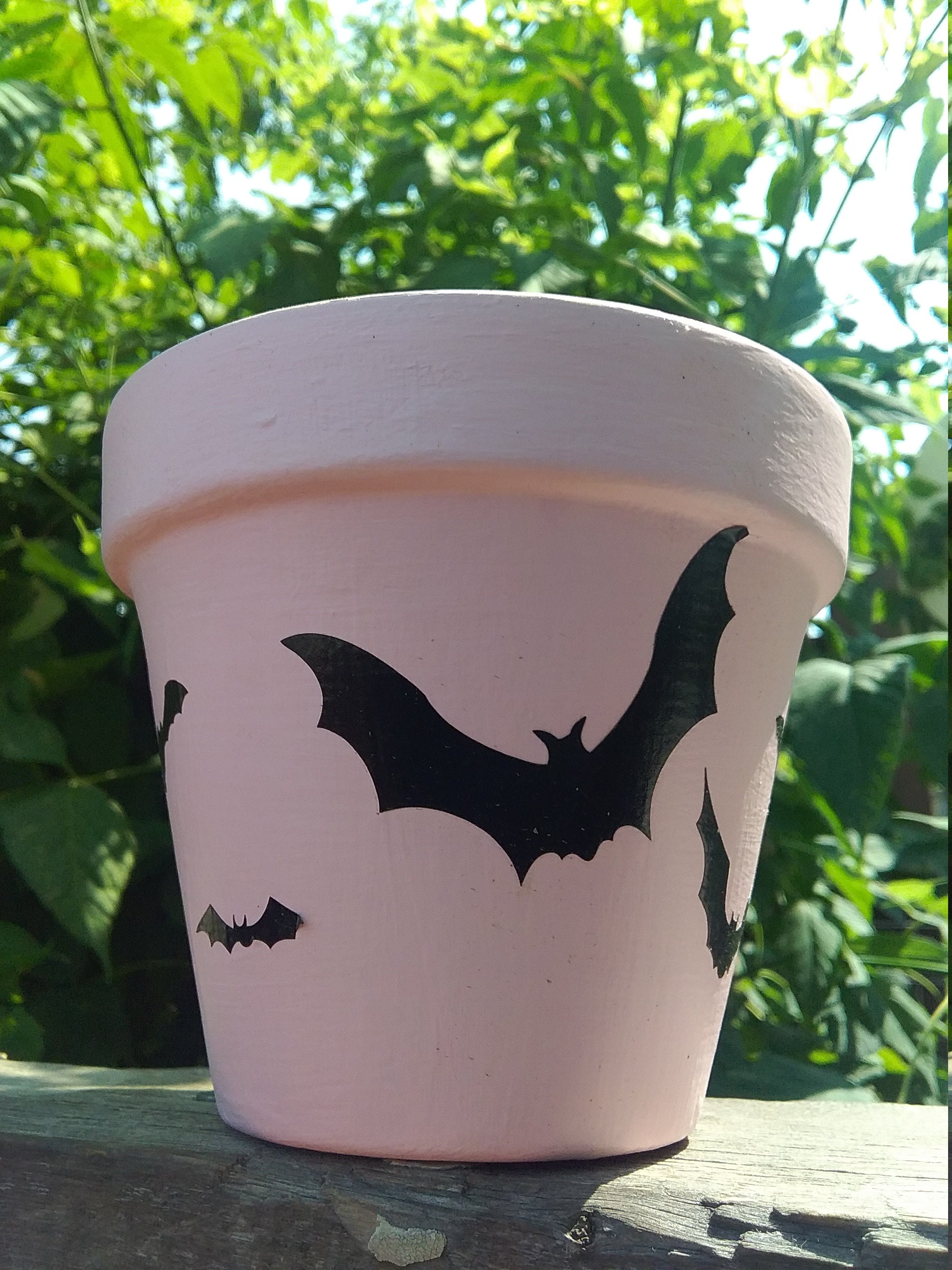 Batty Pastel Planters, Pastel Goth Planters, Batty Pastel Flower Pot ...