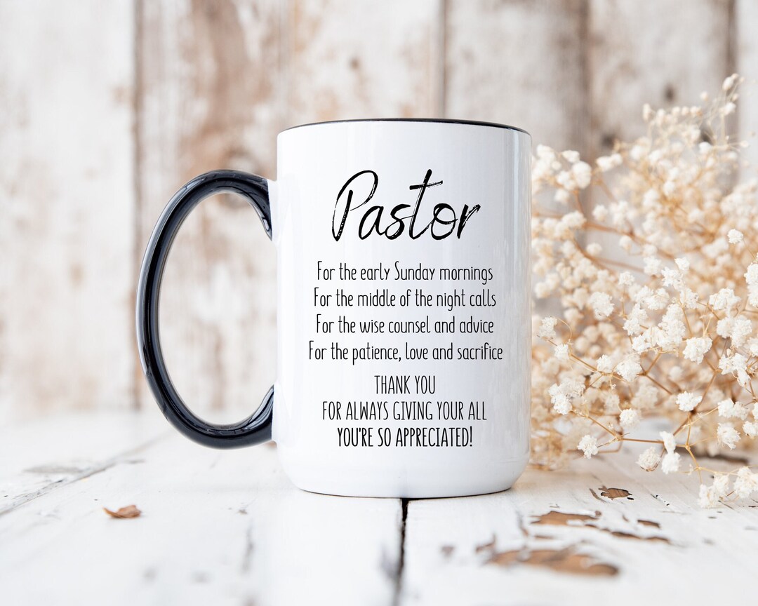 Pastor Appreciation Mug Pastor Birthday Gift Thank You Pastor Gift Idea ...