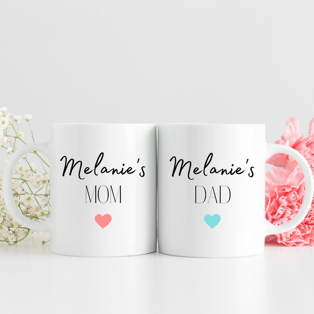 Mom and Dad Mug Set,new Parents Gift Ideas,new Baby Gift for Parents ...
