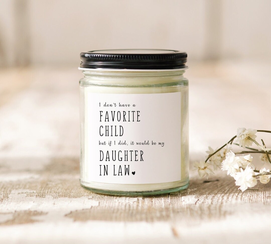 Daughter in Law Candle Favorite Child Candle Mother in Law Tumbler ...
