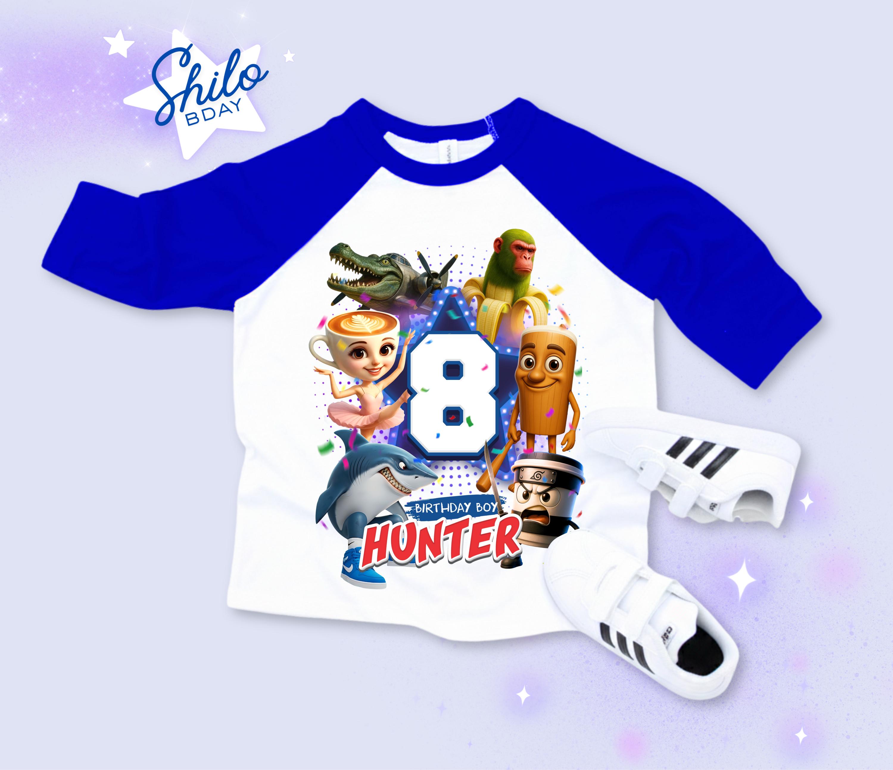 Personalized Brainrots Birthday Shirt: Tung Tung Sahur, Balerina ...