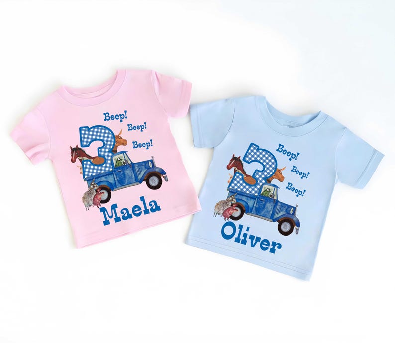 Personalized Truck Birthday T-shirt: Trcku Baby Theme Party, Gift for ...