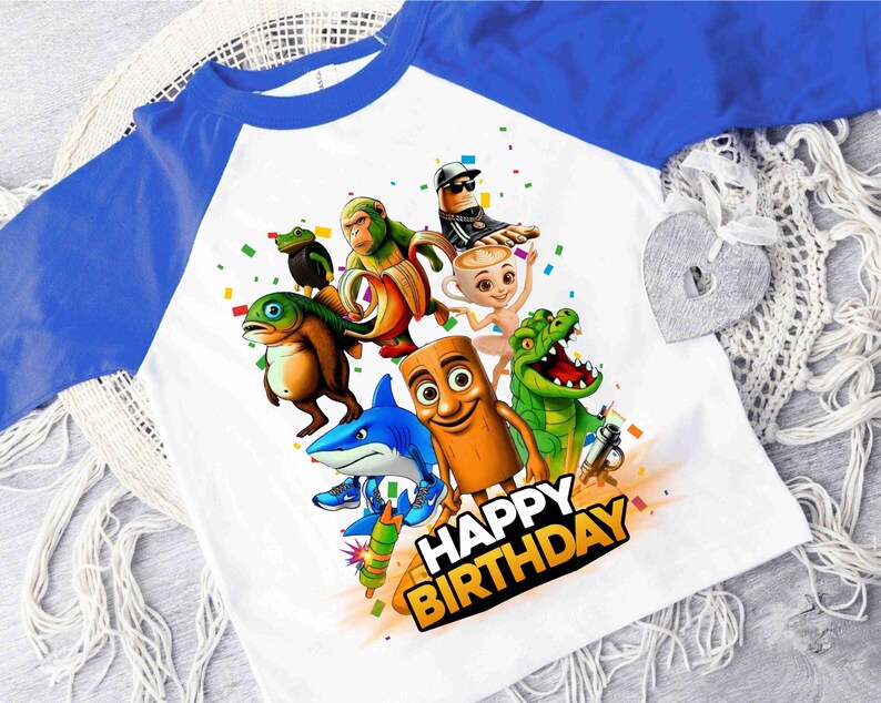 Personalized Brainrot Birthday T-shirt: Custom Name & Age - Etsy