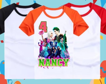 Zombies 3 Disney Birthday Shirt Family Matching Set Seabrook High Zed ...