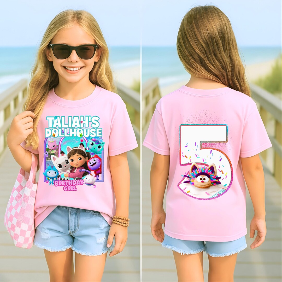 Personalized Doll Birthday T-shirt: Gabi Theme Party, Gift for Girls - Etsy